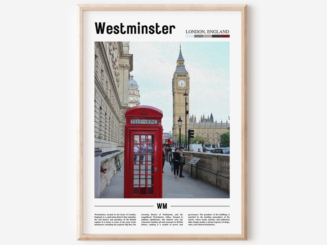 Westminster Poster, Westminster Print, Westminster Wall Art, Europe ...