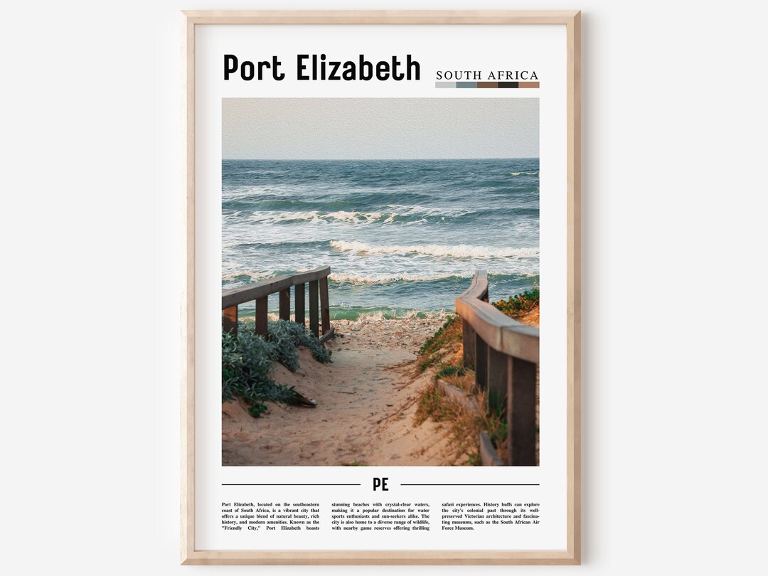 Port Elizabeth Poster, Port Elizabeth Print, Port Elizabeth Wall Art ...