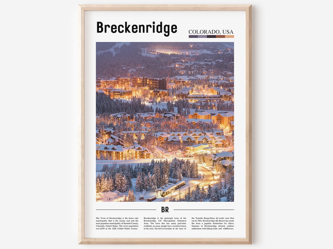 Breckenridge Print, Breckenridge Poster, Breckenridge Wall Art, Oil ...