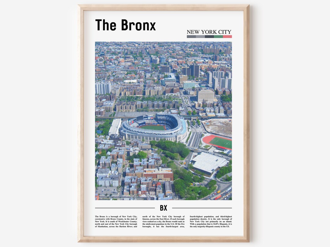 The Bronx Print, the Bronx Poster, the Bronx Wall Art, Oil Painting ...