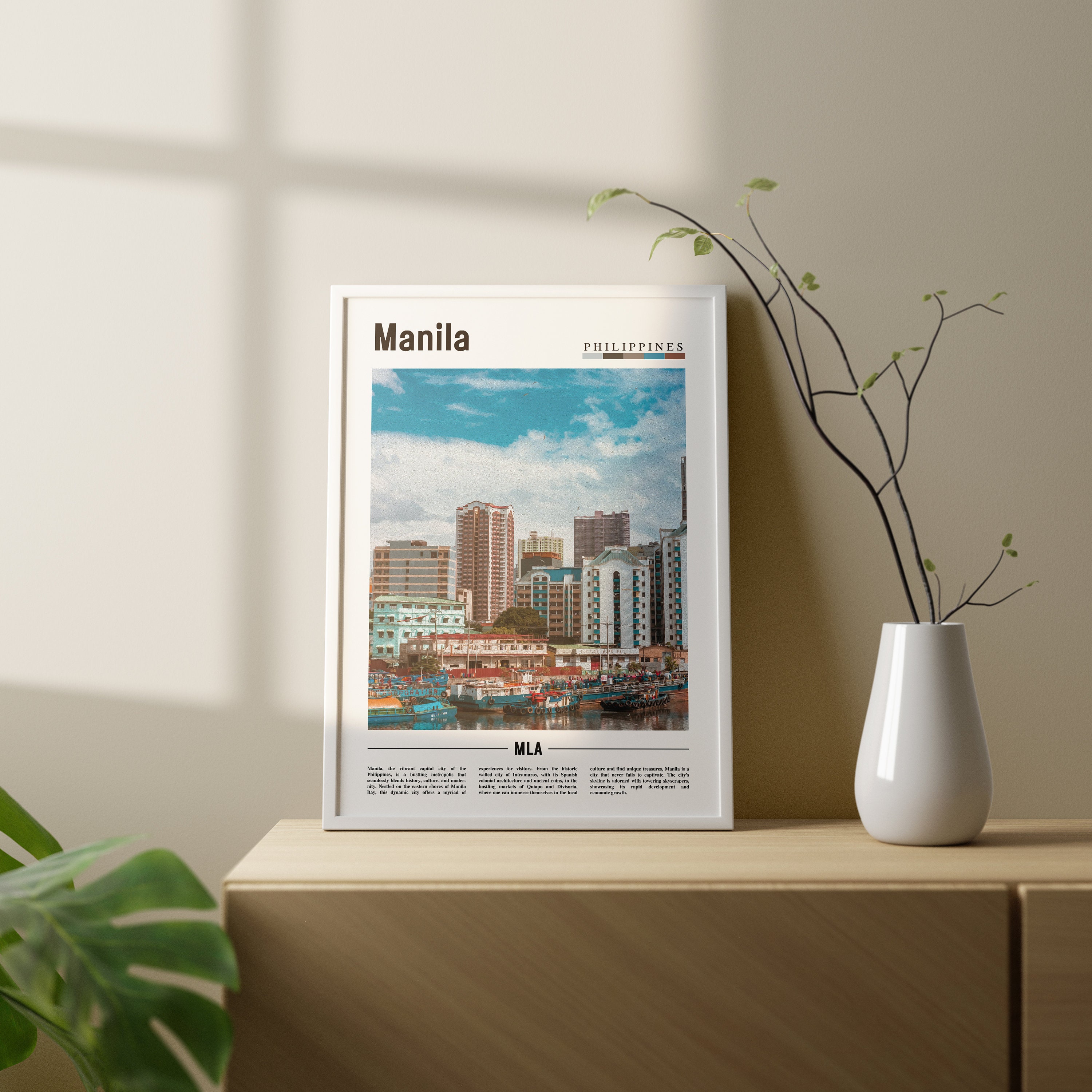 Manila Poster Manila Print Manila Wall Art Asia Print Asia - Etsy