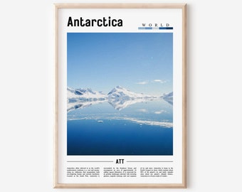 Antarctica Travel Poster Antarctica Poster South Pole Wall Art, the ...