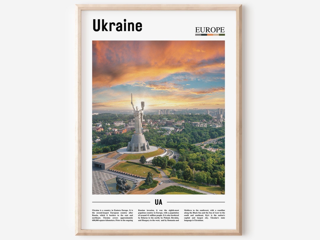 Ukraine Druck, Ukraine Poster, Ukraine Wandkunst, Ölgemälde Poster ...