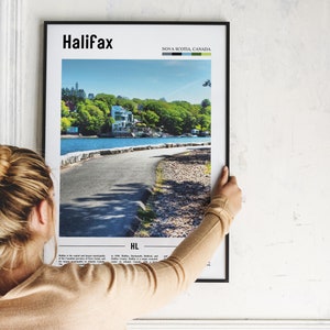 Halifax Print, Halifax Poster, Halifax Wall Art, Oil Painting Poster ...