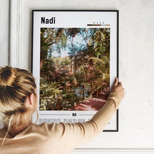 Nadi Poster, Nadi Print, Nadi Wall Art, Minimal Travel Print, Travel ...