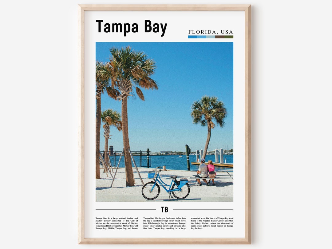 Tampa Bay Print, Tampa Bay Poster, Tampa Bay Wall Art, Oil Painting ...