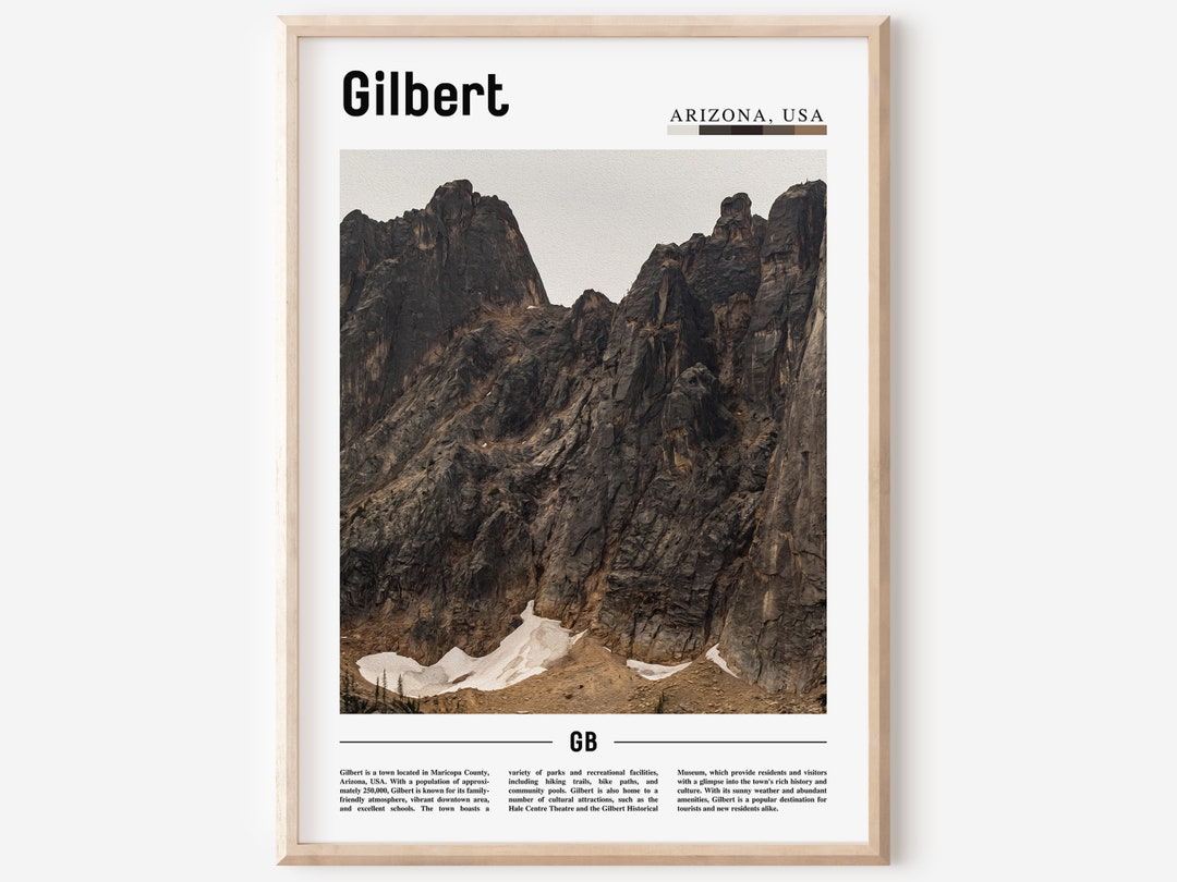 Gilbert Poster, Gilbert Print, Gilbert Wall Art, United States Photo ...