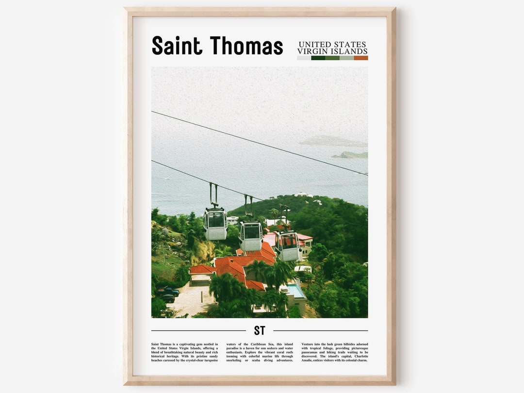 Saint Thomas Poster, Saint Thomas Print, Saint Thomas Wall Art ...