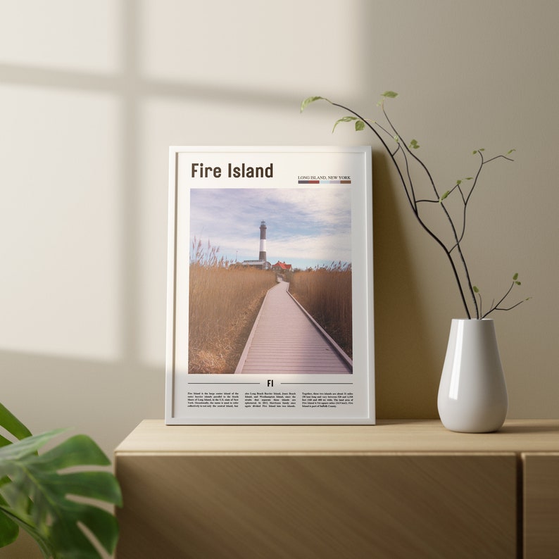 Fire Island Print Fire Island Poster Fire Island Wall Art - Etsy