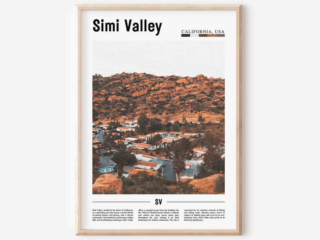 Simi Valley Poster, Simi Valley Print, Simi Valley Wall Art, United ...