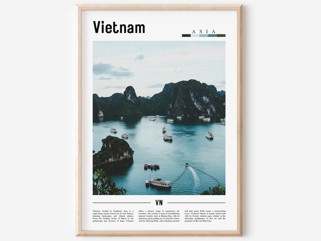 Vietnam Poster, Vietnam Print, Vietnam Wall Art, Asia Print, Asia ...