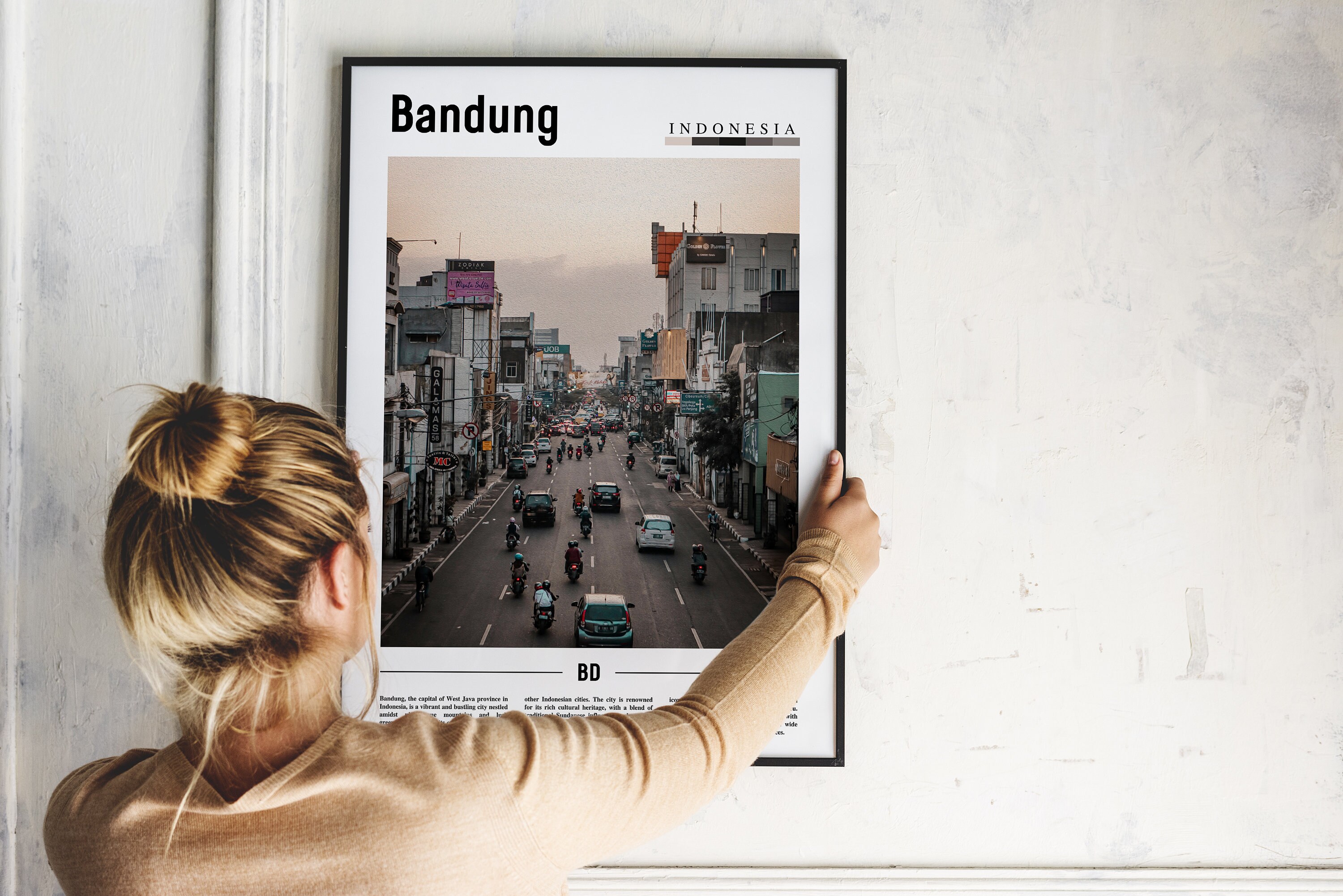 Bandung Poster, Bandung Print, Bandung Wall Art, Asia Print, Asia ...