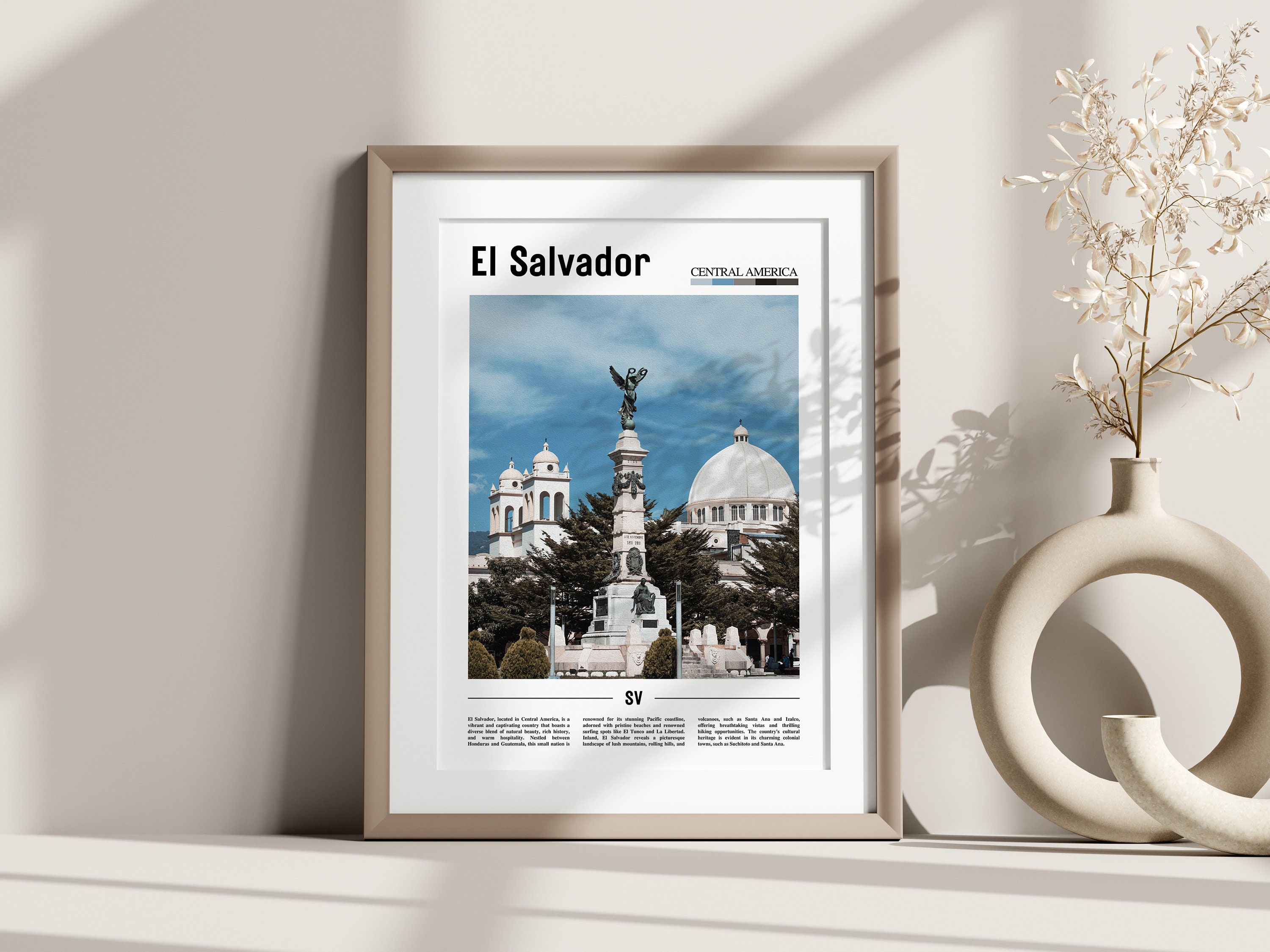 El Salvador Poster El Salvador Print El Salvador Wall Art - Etsy