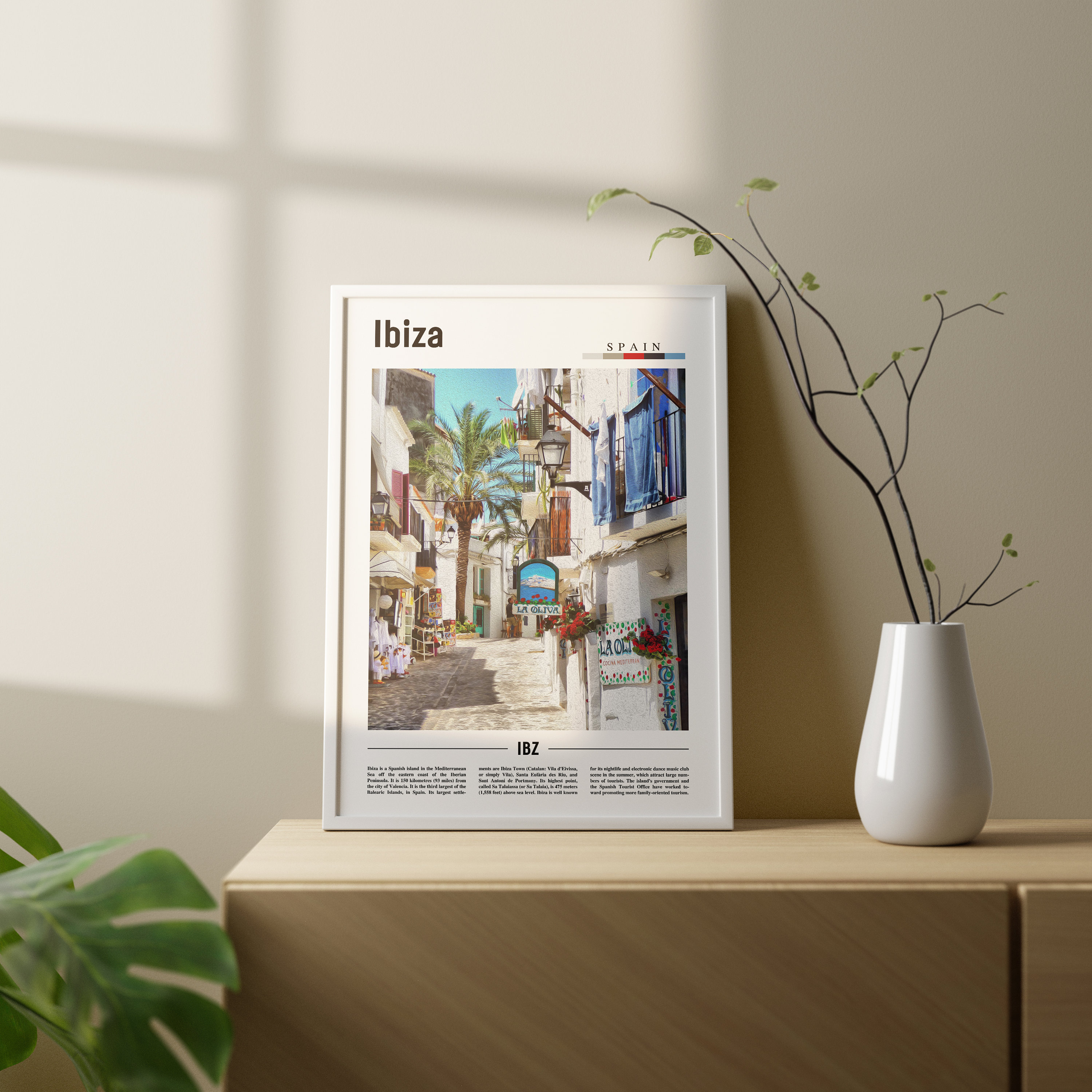 Ibiza Poster Ibiza Print Ibiza Wall Art Minimal Travel - Etsy