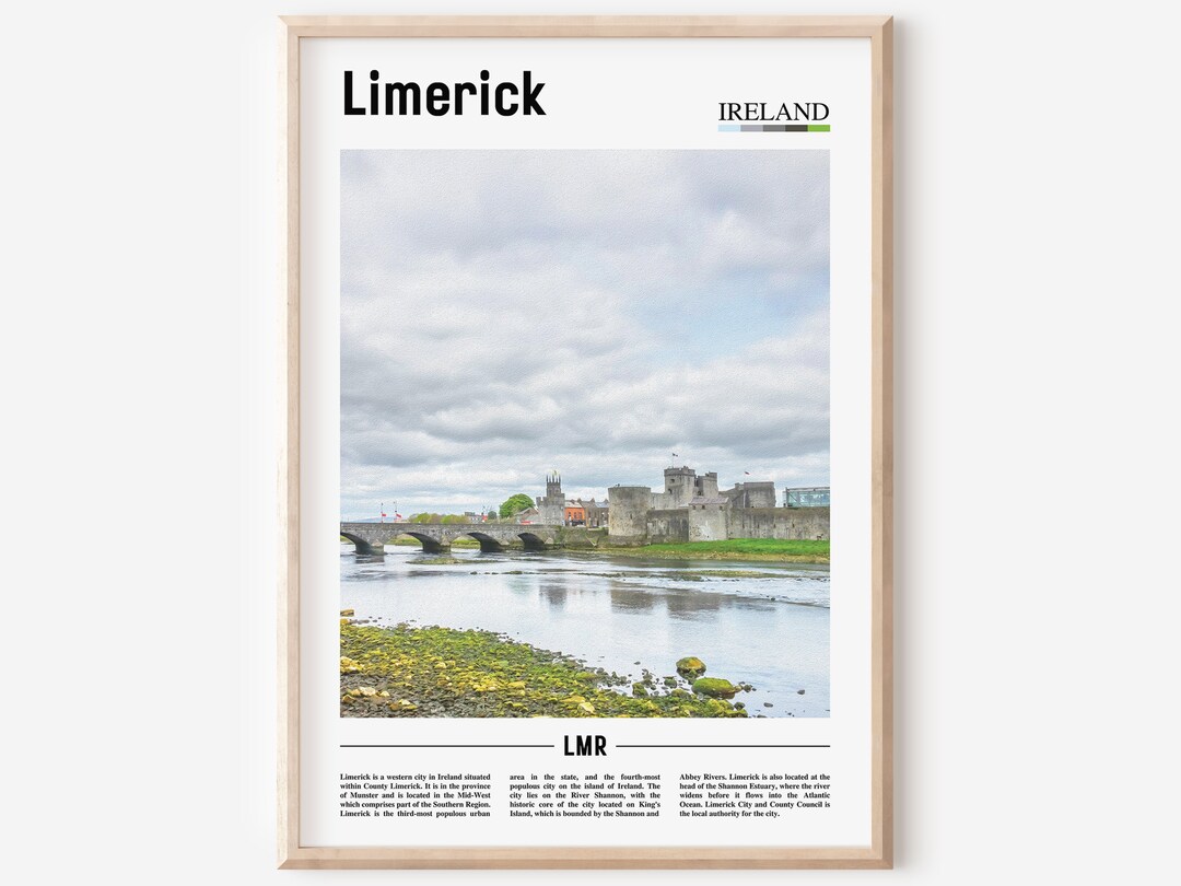 Limerick Print, Limerick Poster, Limerick Wall Art, Oil Painting Poster ...