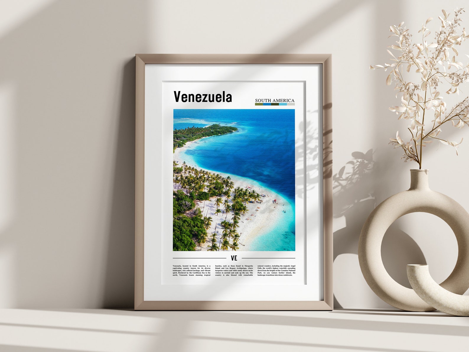 Venezuela Poster, Venezuela Print, Venezuela Wall Art, South America ...