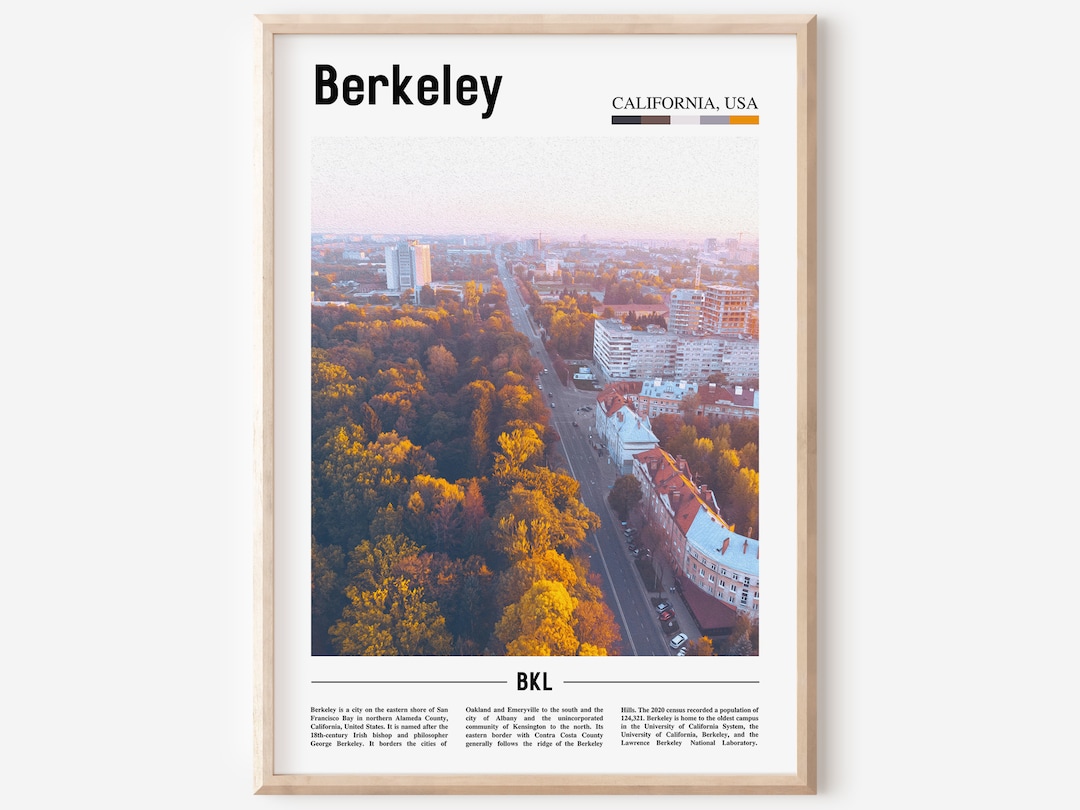 Berkeley Print, Berkeley Poster, Berkeley Wall Art, Oil Painting Poster ...