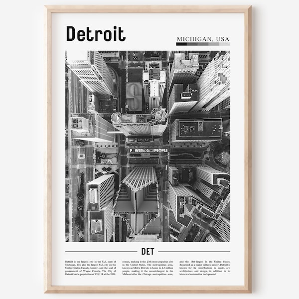 Detroit Poster - Etsy