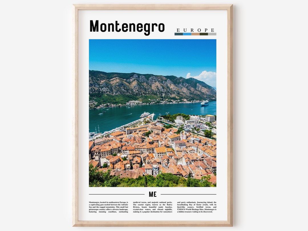 Montenegro Poster, Montenegro Print, Montenegro Wall Art, Europe Photo ...
