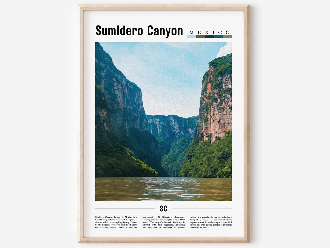 Sumidero Canyon Poster, Sumidero Canyon Print, Sumidero Canyon Wall Art ...