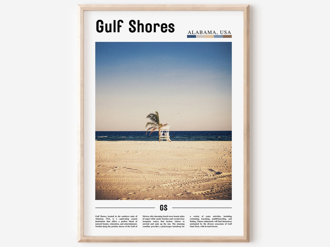Gulf Shores Poster, Gulf Shores Print, Gulf Shores Wall Art, United ...