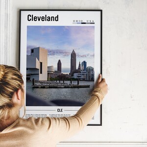 Cleveland Poster, Cleveland Print, Cleveland Wall Art, United States ...