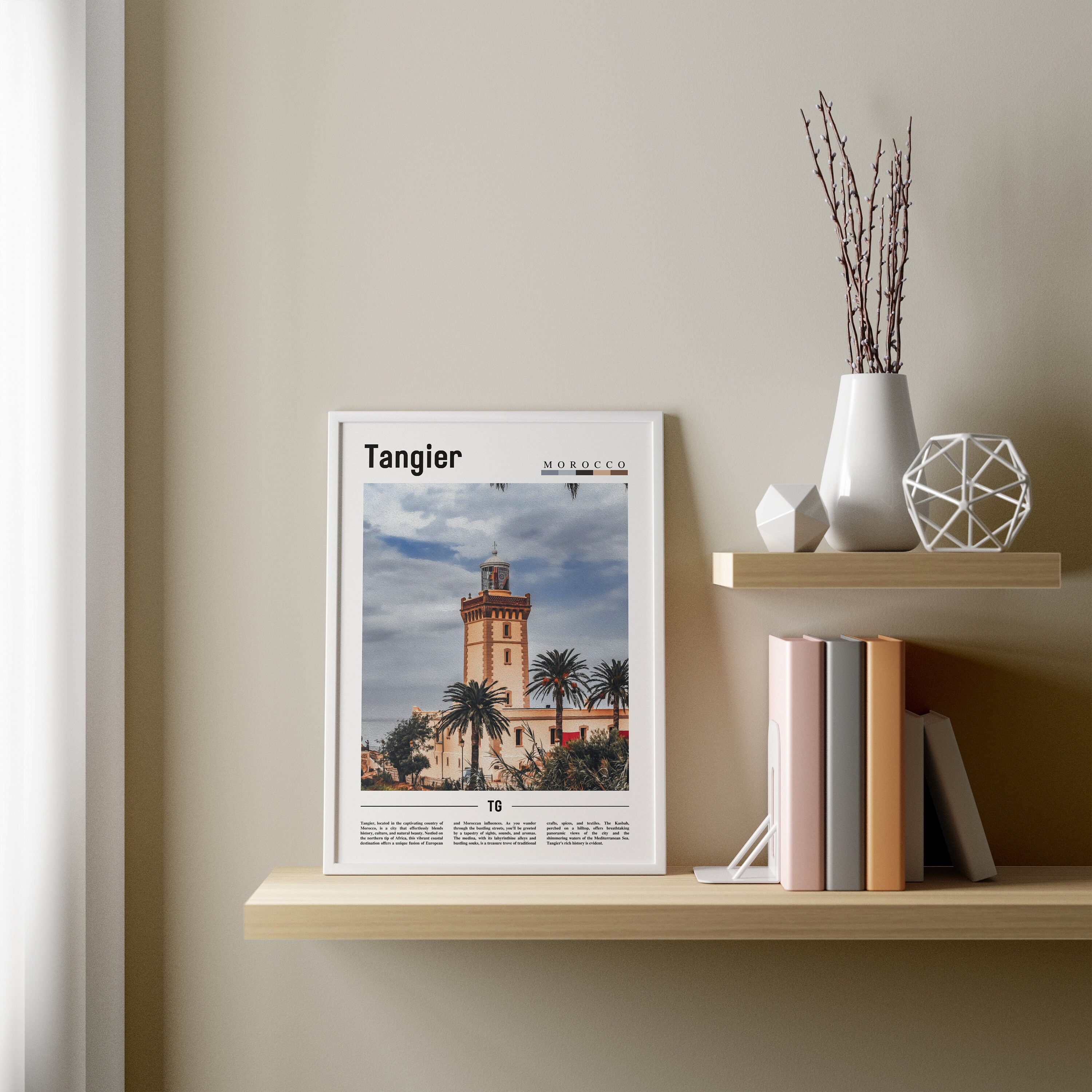 Tangier Poster, Tangier Print, Tangier Wall Art, Minimal Travel Print ...