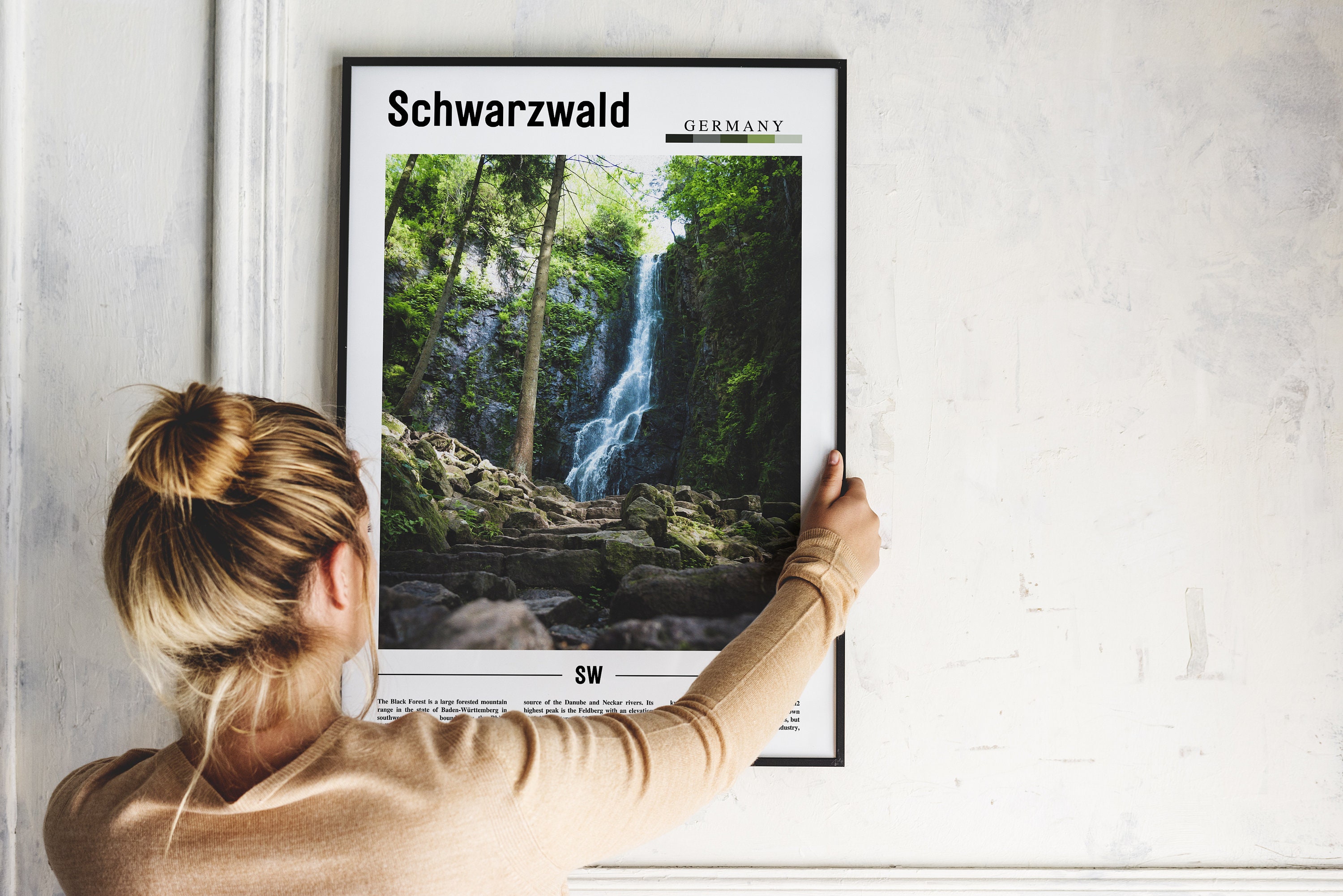 Schwarzwald Print, Schwarzwald Poster, Schwarzwald Wall Art, Minimal ...