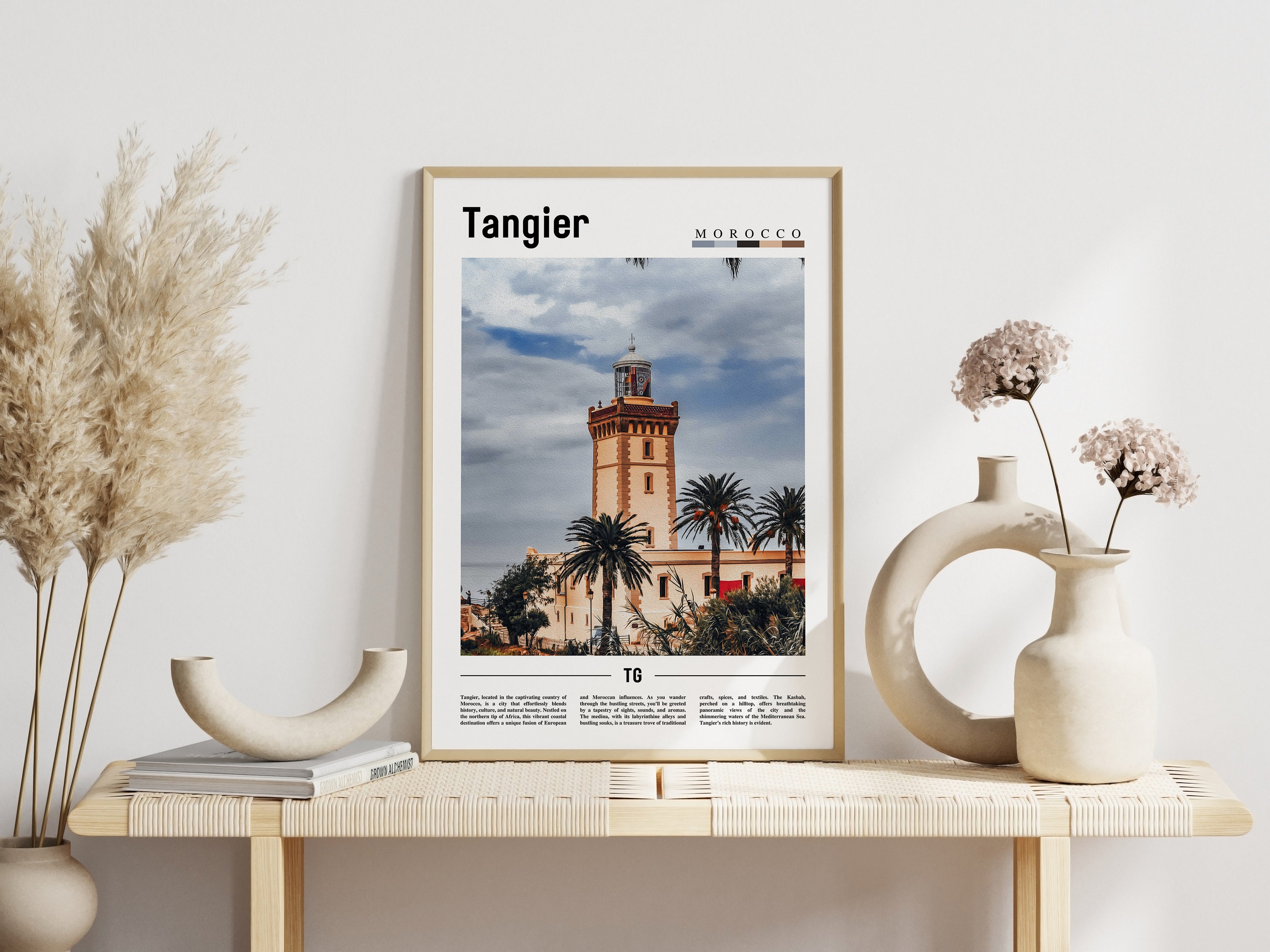 Tangier Poster, Tangier Print, Tangier Wall Art, Minimal Travel Print ...