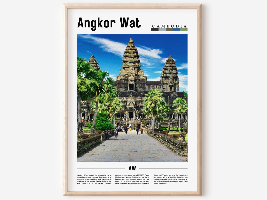 Angkor Wat Poster, Angkor Wat Print, Angkor Wat Wall Art, Asia Print ...