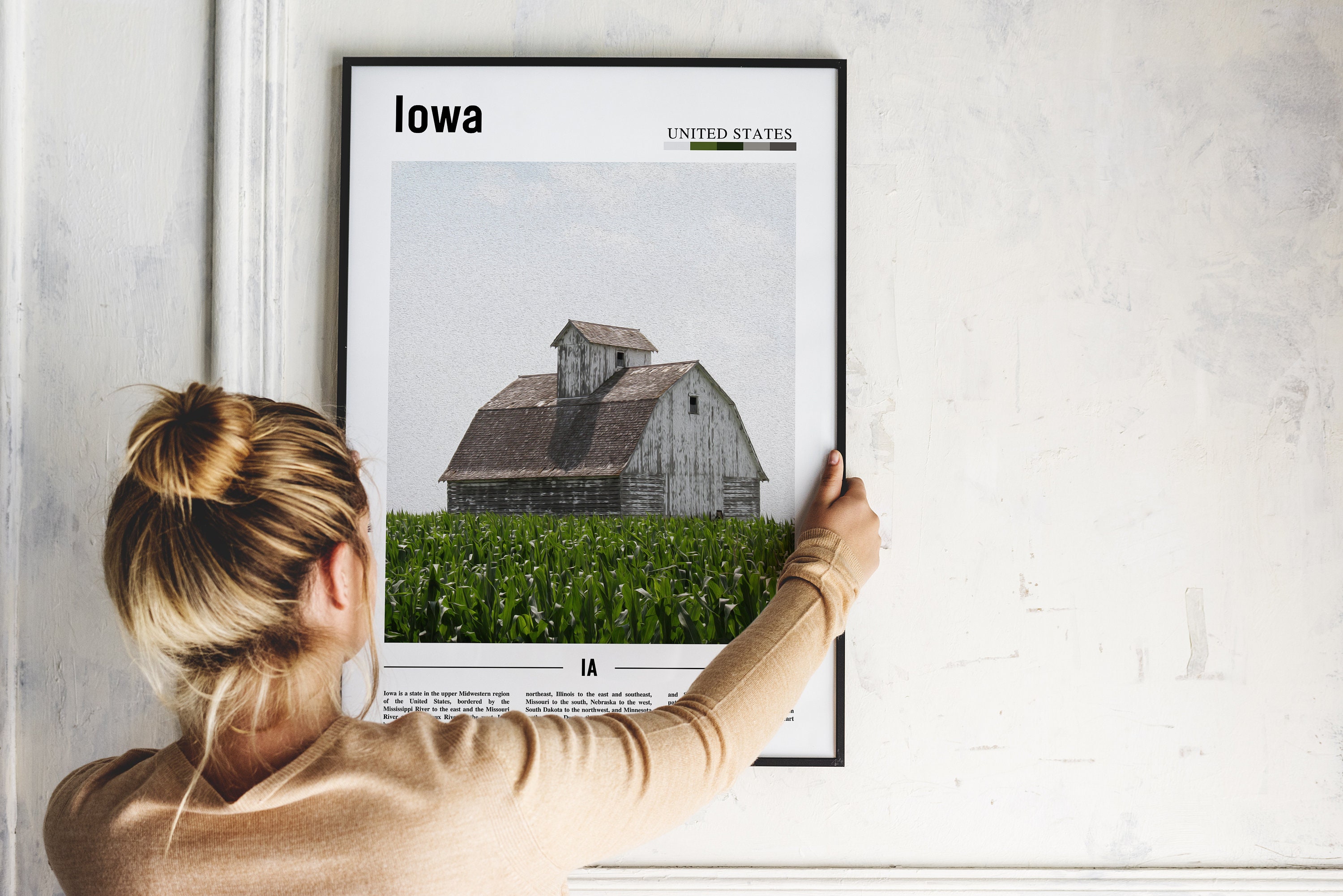 Iowa Poster, Iowa Print, Iowa Wall Art, United States Photo, United ...