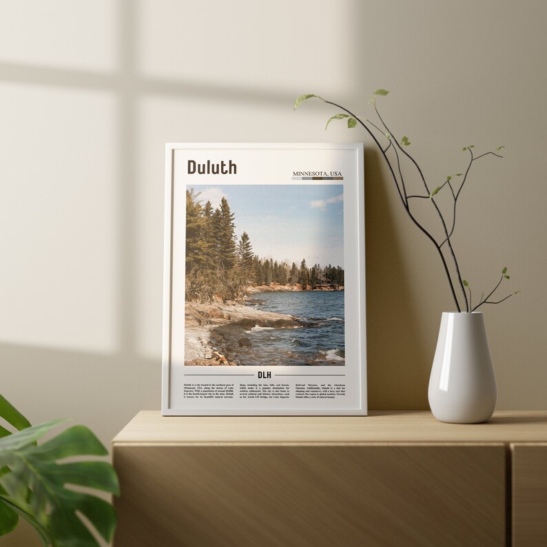 Duluth Poster, Duluth Print, Duluth Wall Art, United States Photo ...