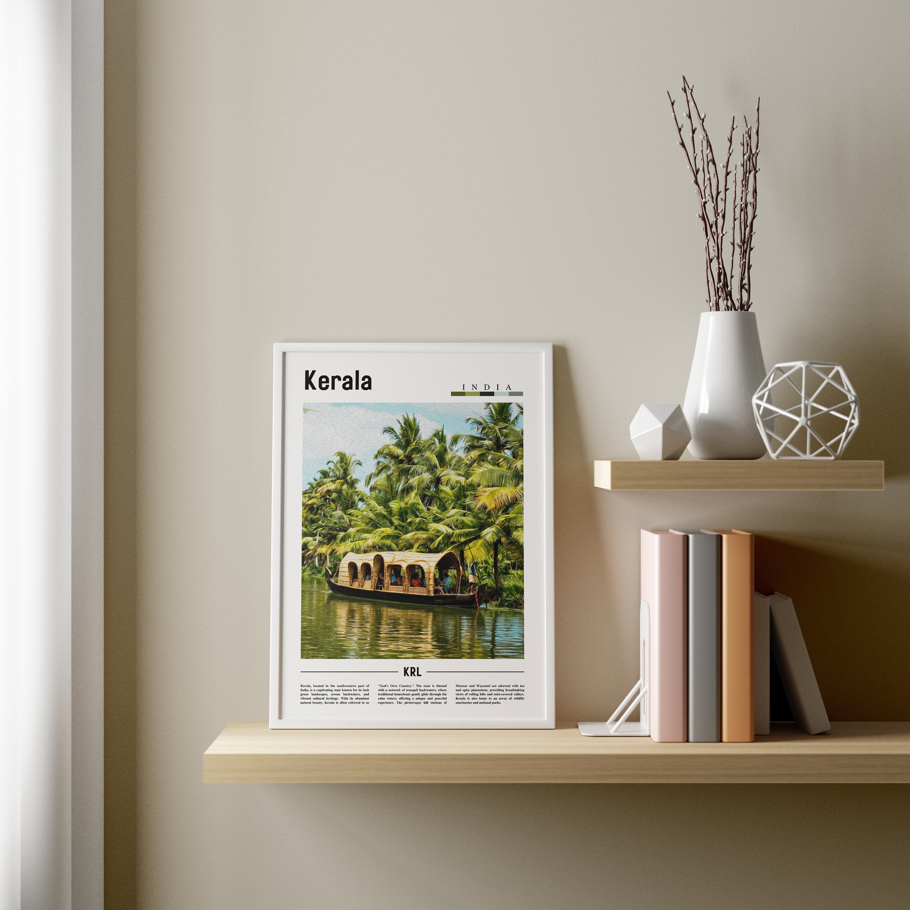 Kerala Poster Kerala Print Kerala Wall Art Asia Print Asia - Etsy