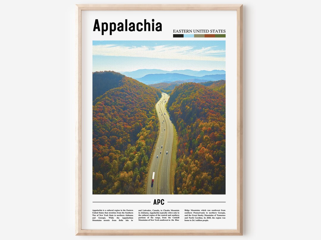 Appalachia Print, Appalachia Poster, Appalachia Wall Art, Oil Painting ...
