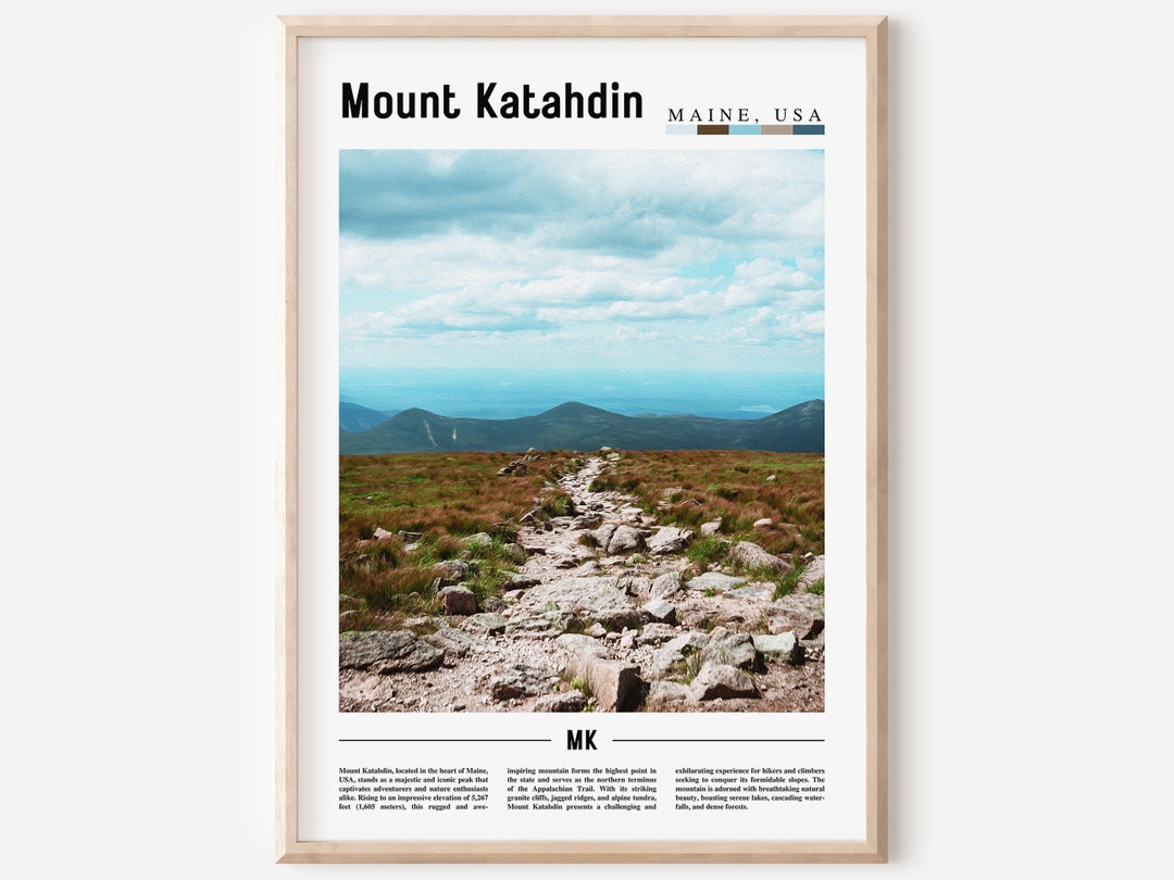 Mount Katahdin Poster, Mount Katahdin Print, Mount Katahdin Wall Art ...
