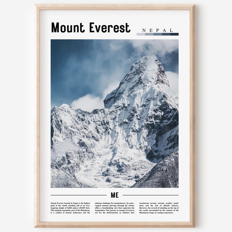 Poster Everest - Etsy