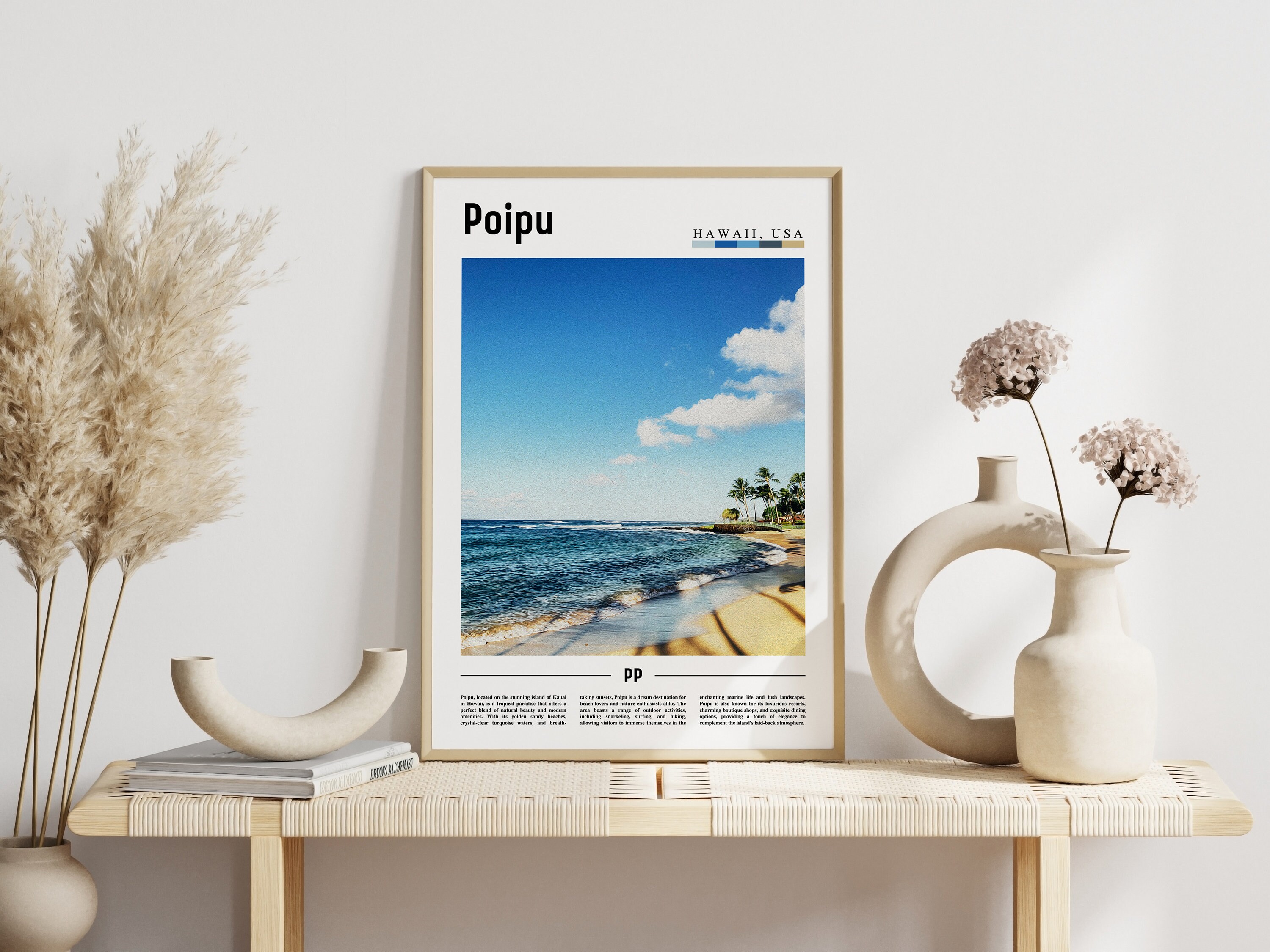 Poipu Poster Poipu Print Poipu Wall Art United States - Etsy