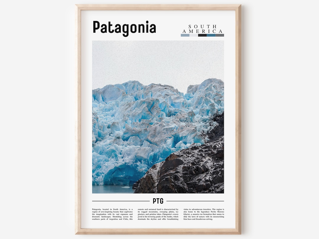 Patagonia Poster, Patagonia Print, Patagonia Wall Art, South America ...