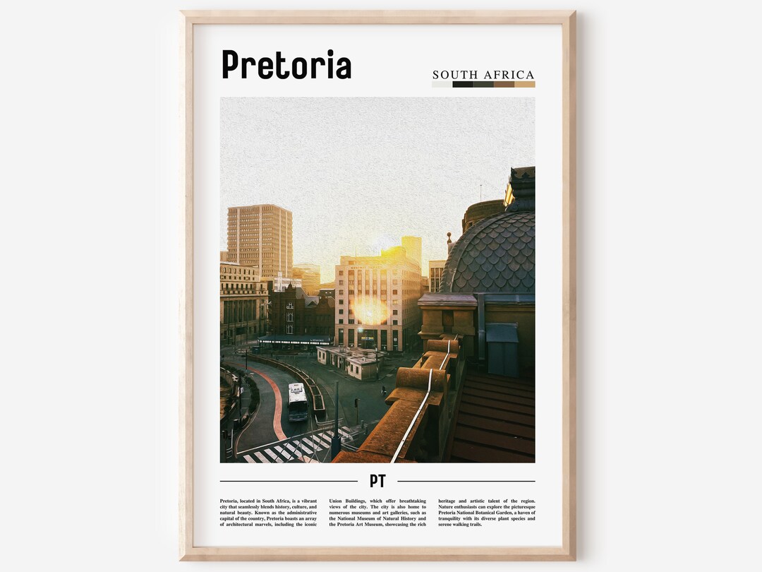 Pretoria Poster, Pretoria Print, Pretoria Wall Art, Minimal Travel ...