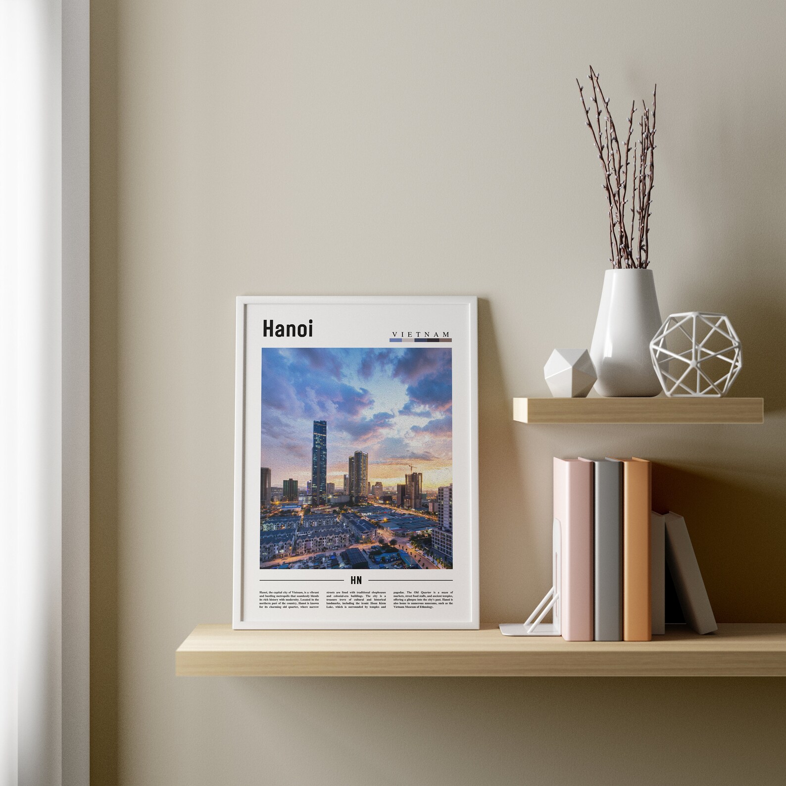 Hanoi Poster, Hanoi Print, Hanoi Wall Art, Asia Print, Asia Poster ...