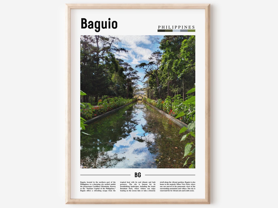 Baguio Poster, Baguio Print, Baguio Wall Art, Asia Print, Asia Poster ...