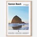 Cannon Beach Print, Cannon Beach Poster, Cannon Beach Wall Art, Oil ...