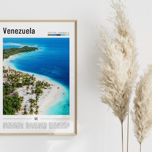 Venezuela Poster, Venezuela Print, Venezuela Wall Art, South America ...
