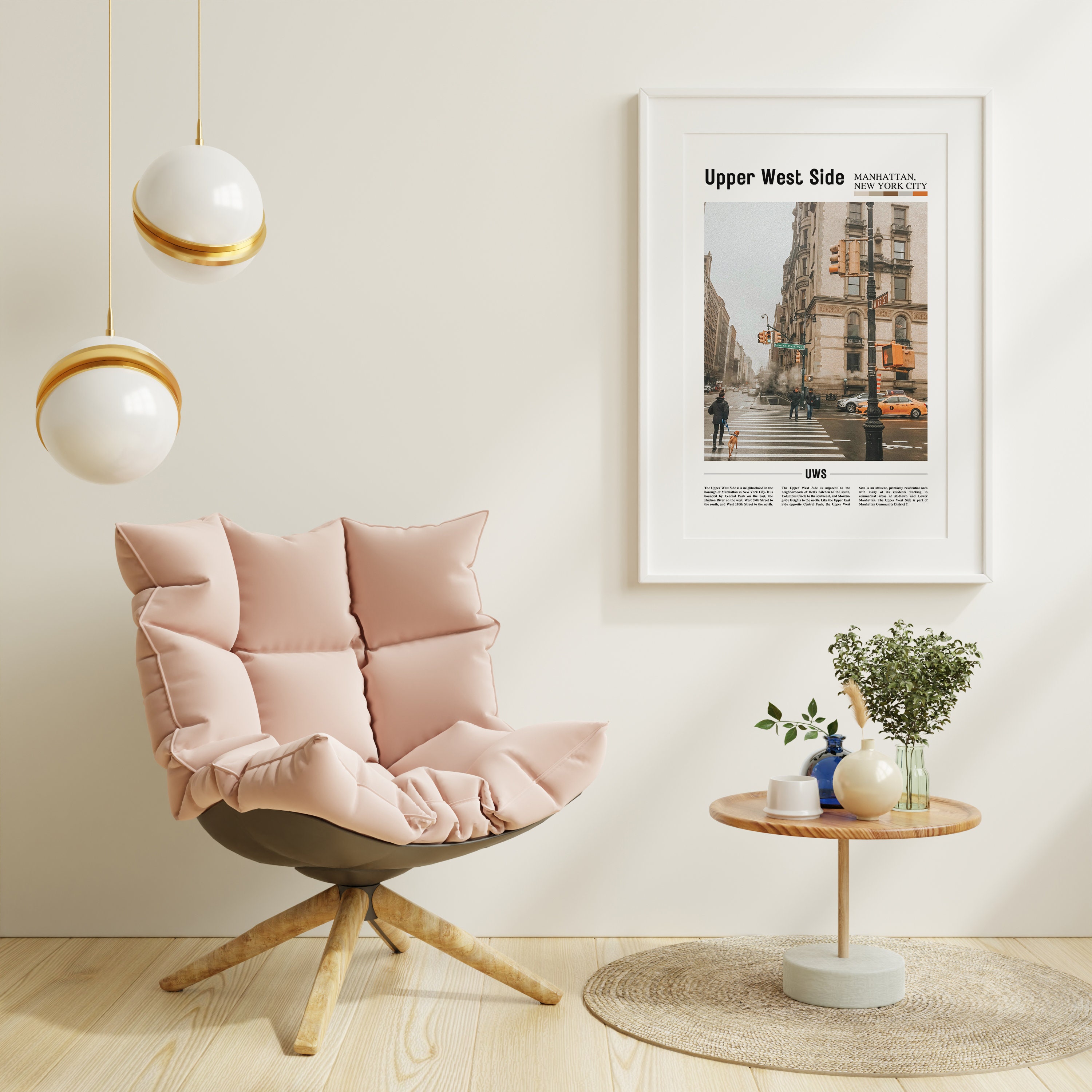 Upper West Side Print, Upper West Side Poster, Upper West Side Wall Art ...