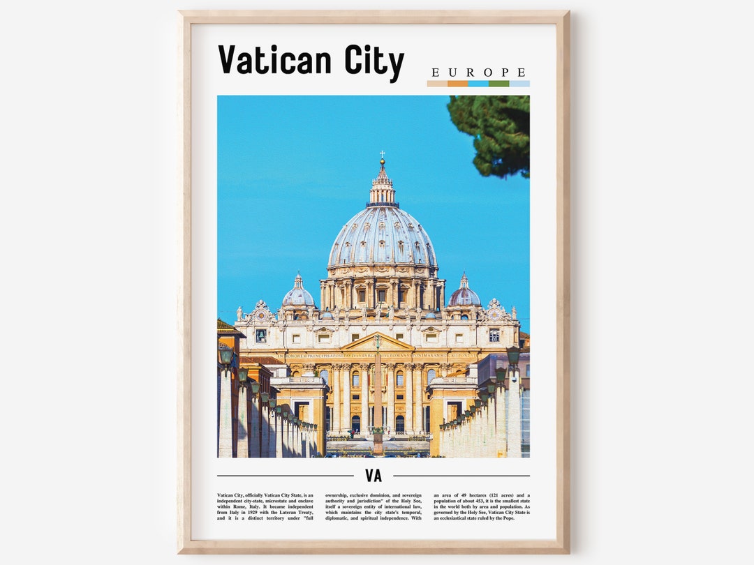 Vatican City Print, Vatican City Poster, Vatican City Wall Art, Oil ...
