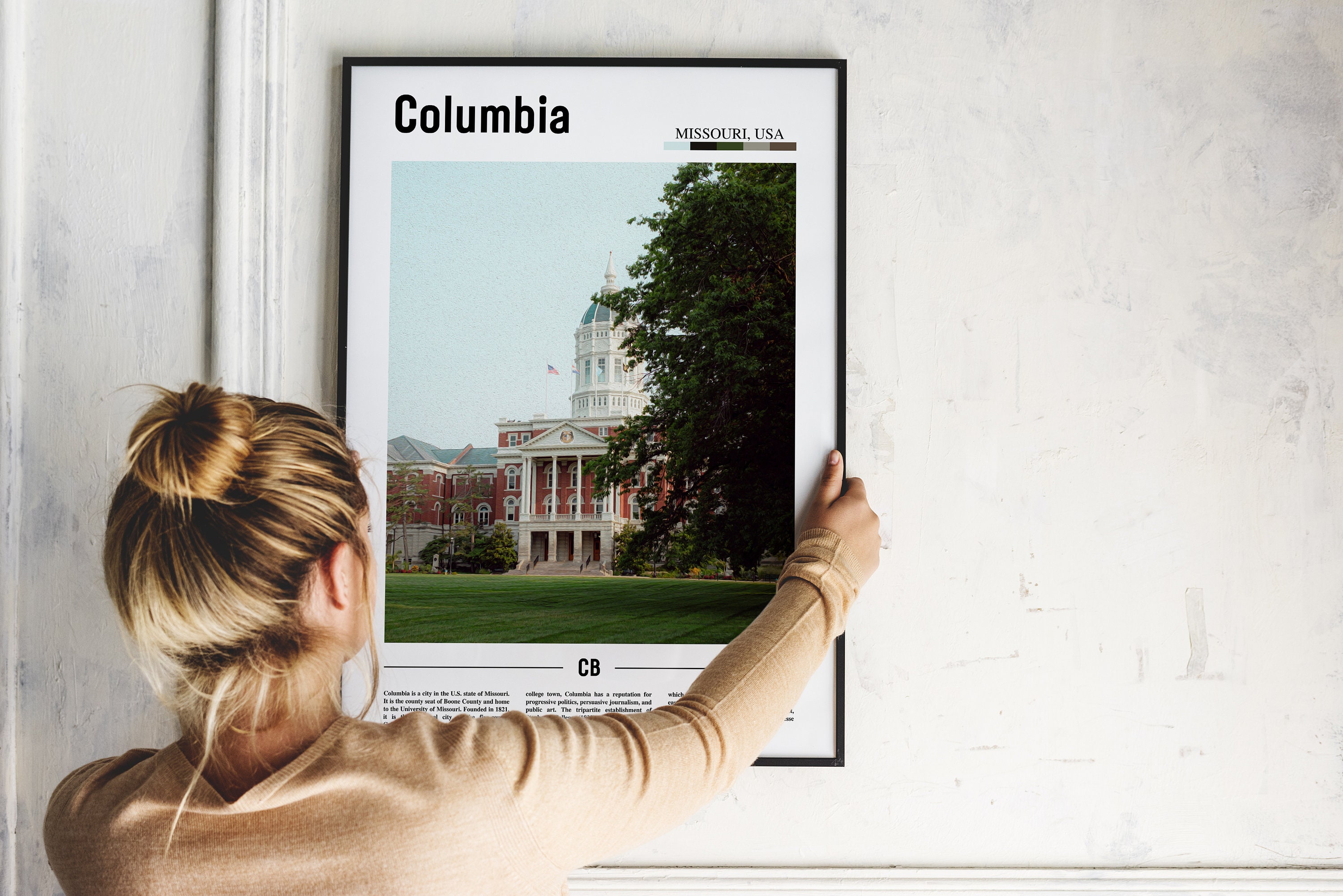 Columbia Poster, Columbia Print, Columbia Wandkunst, USA Foto, USA ...