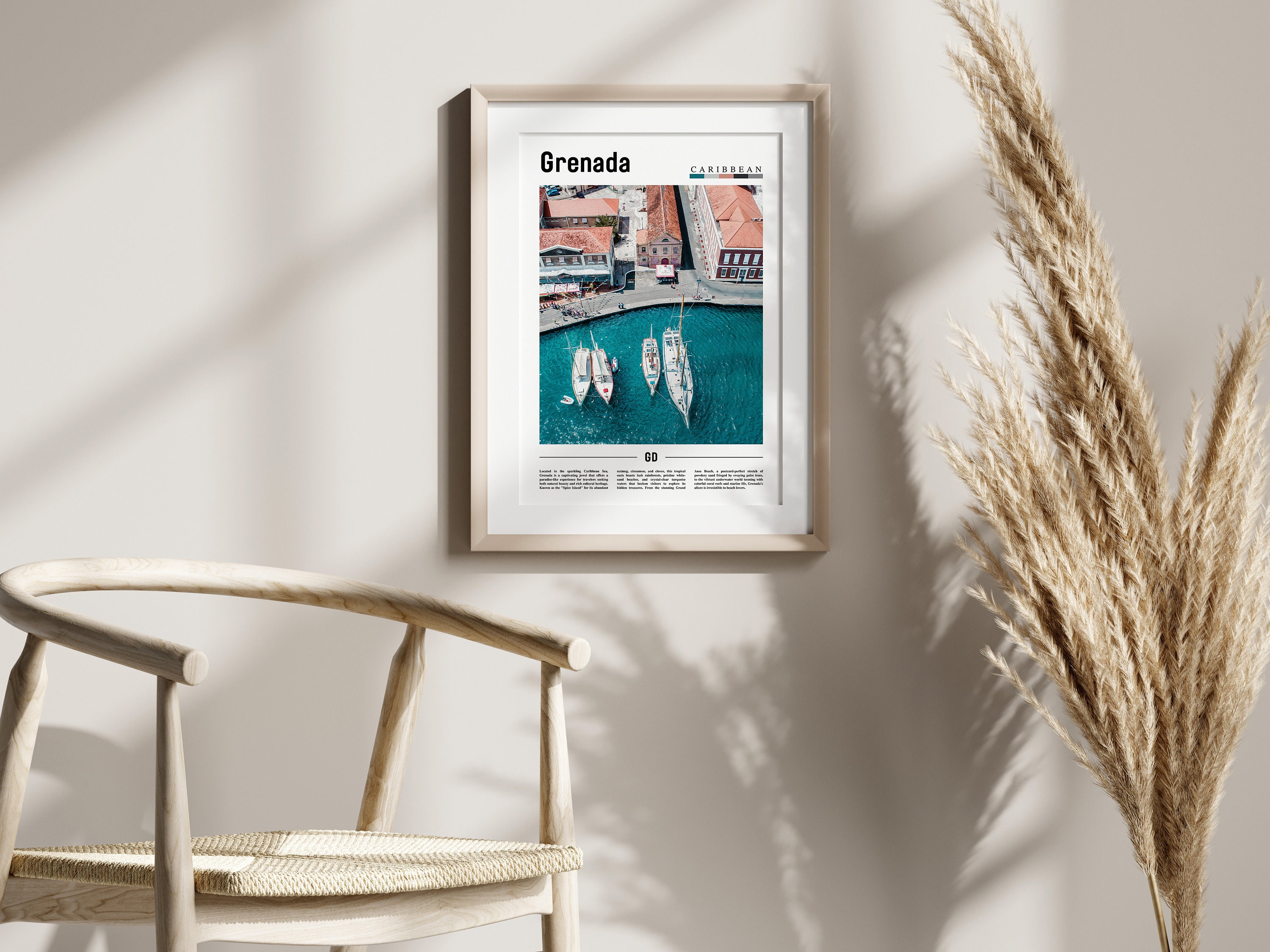 Grenada Poster, Grenada Druck, Grenada Wandkunst, Karibik Foto, Karibik ...