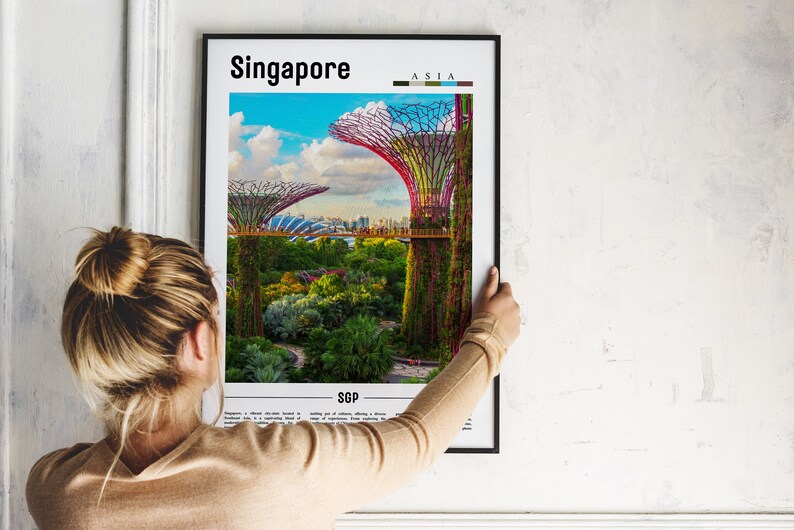 Singapore Poster, Singapore Print, Singapore Wall Art, Asia Print, Asia ...