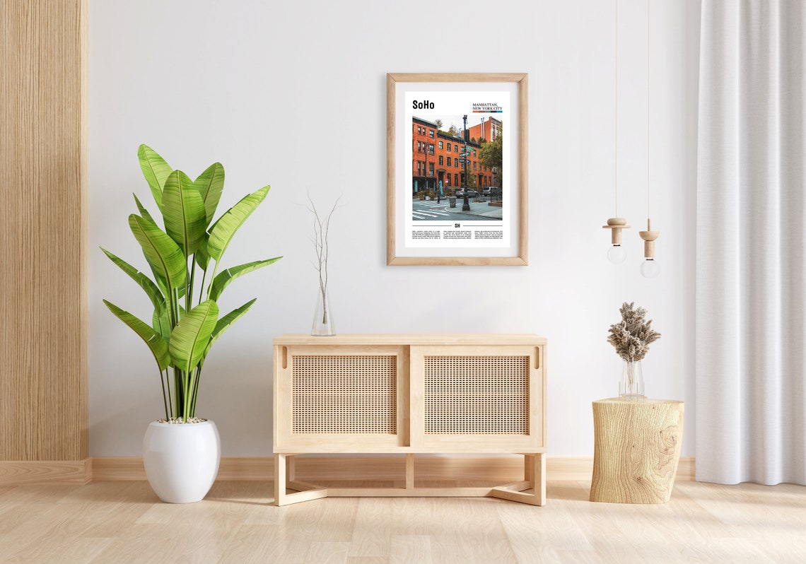 Soho Print, Soho Poster, Soho Wall Art, Oil Painting Poster, Colorful ...