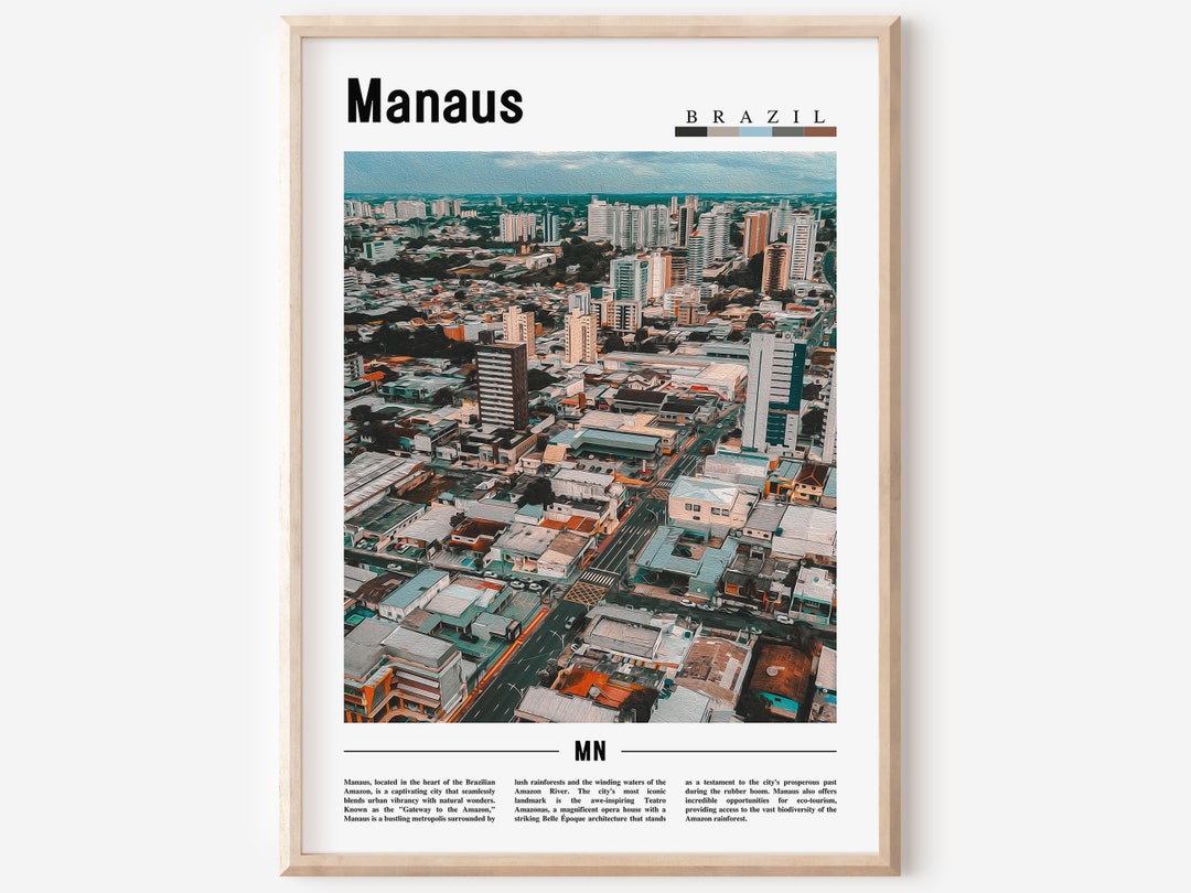 Manaus Poster, Manaus Print, Manaus Wall Art, South America Poster ...